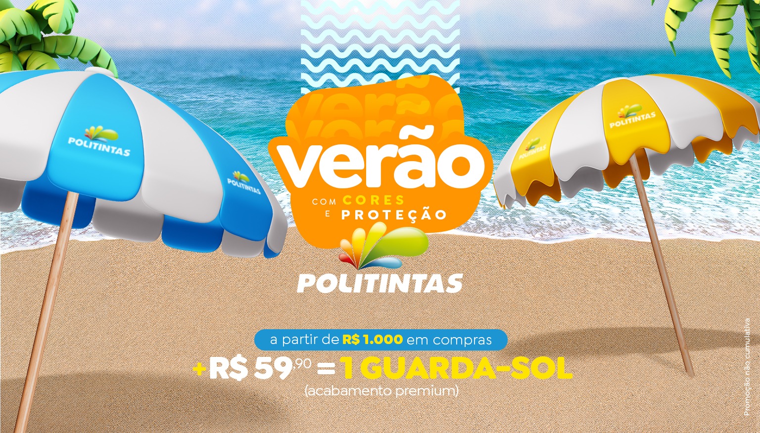 Sol, cor e cuidado: o guarda-sol da Politintas é a cara do verão ...